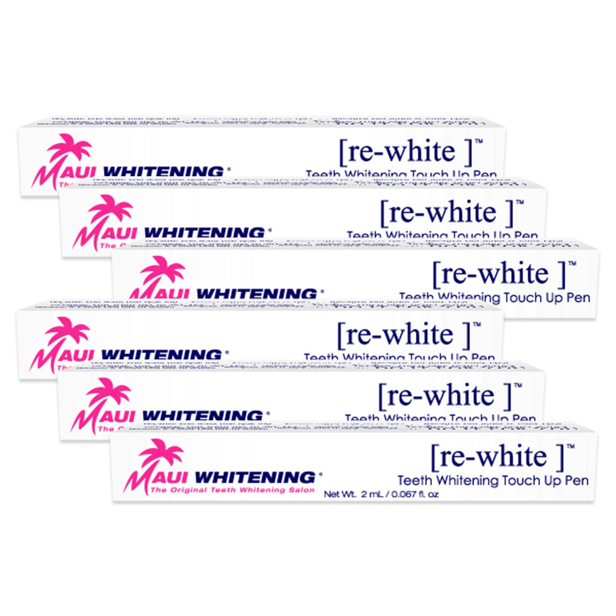 Re-White Instant Touch Up Pen (6 pack) – Maui Whitening Headquarters